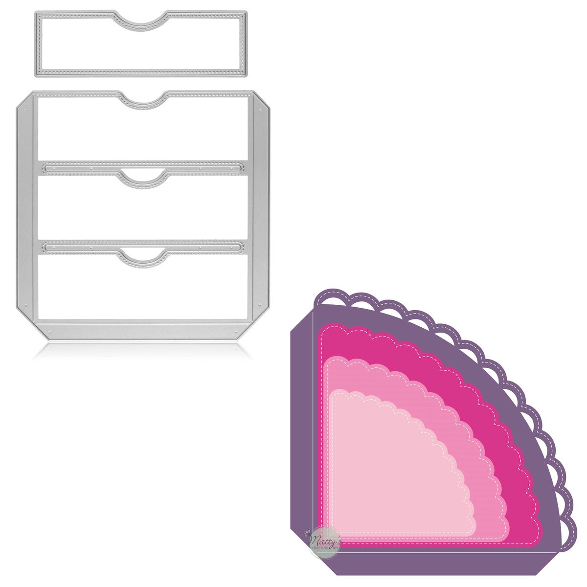 Slot Pocket Die Set + Nesting Corner Die Set, Bundle – Matty's Crafting Joy